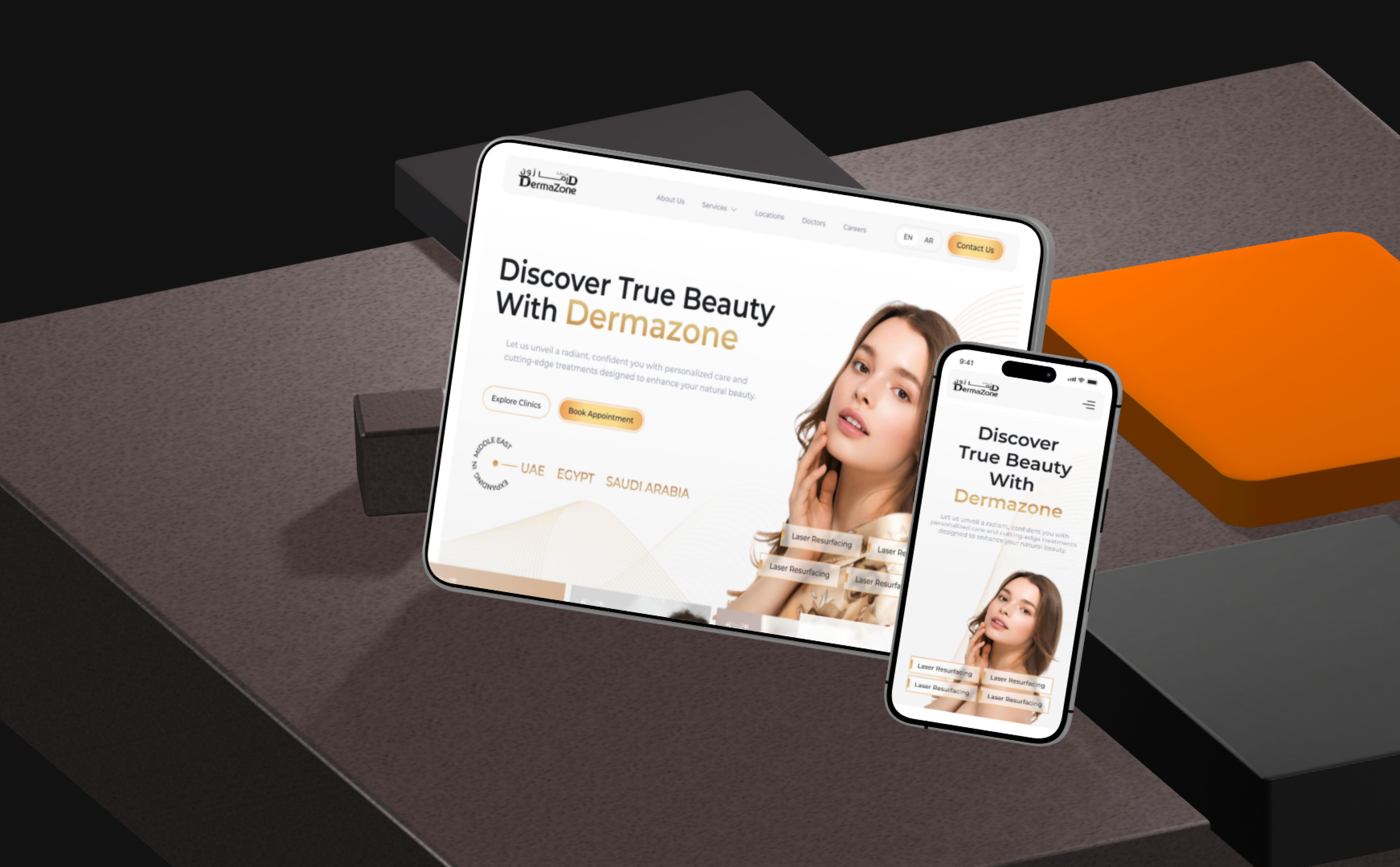 Dermazone Cosmetic Clinic Website Development